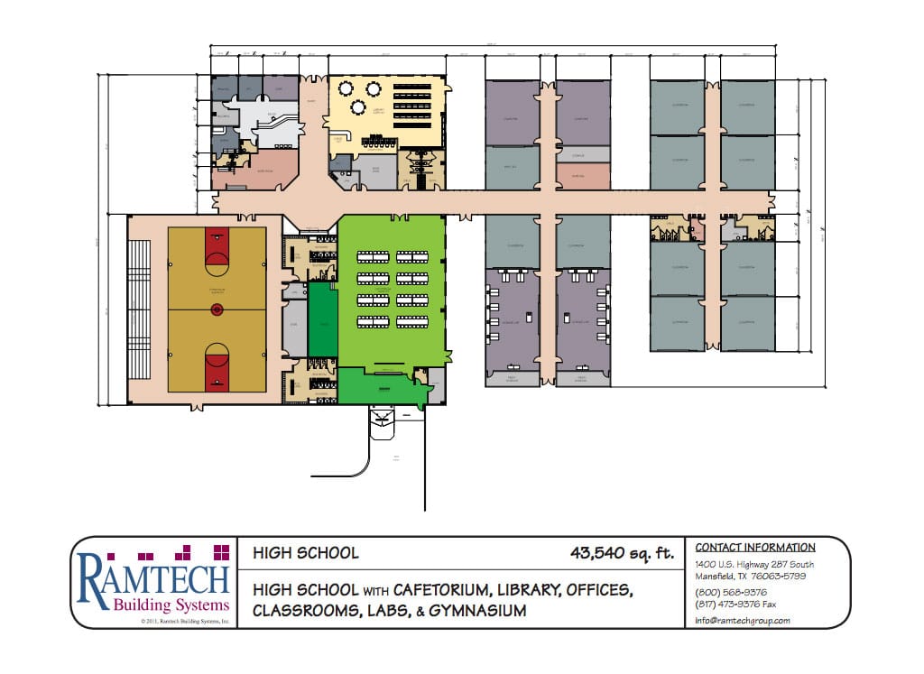 Ramtech relocatable and permanent modular building floor plans