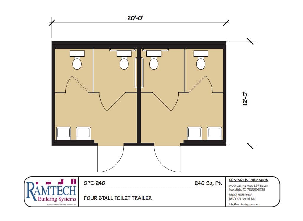 Ramtech relocatable and permanent modular building floor plans